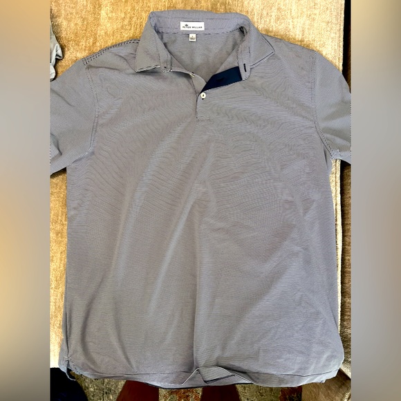 Peter Millar | Shirts | Worn Once Peter Millar Blue And White Stripe ...